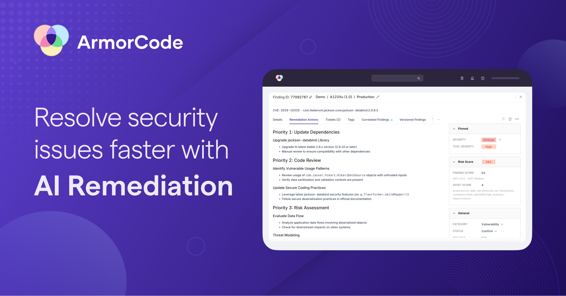 Resolve Security Issues Faster with AI Remediation