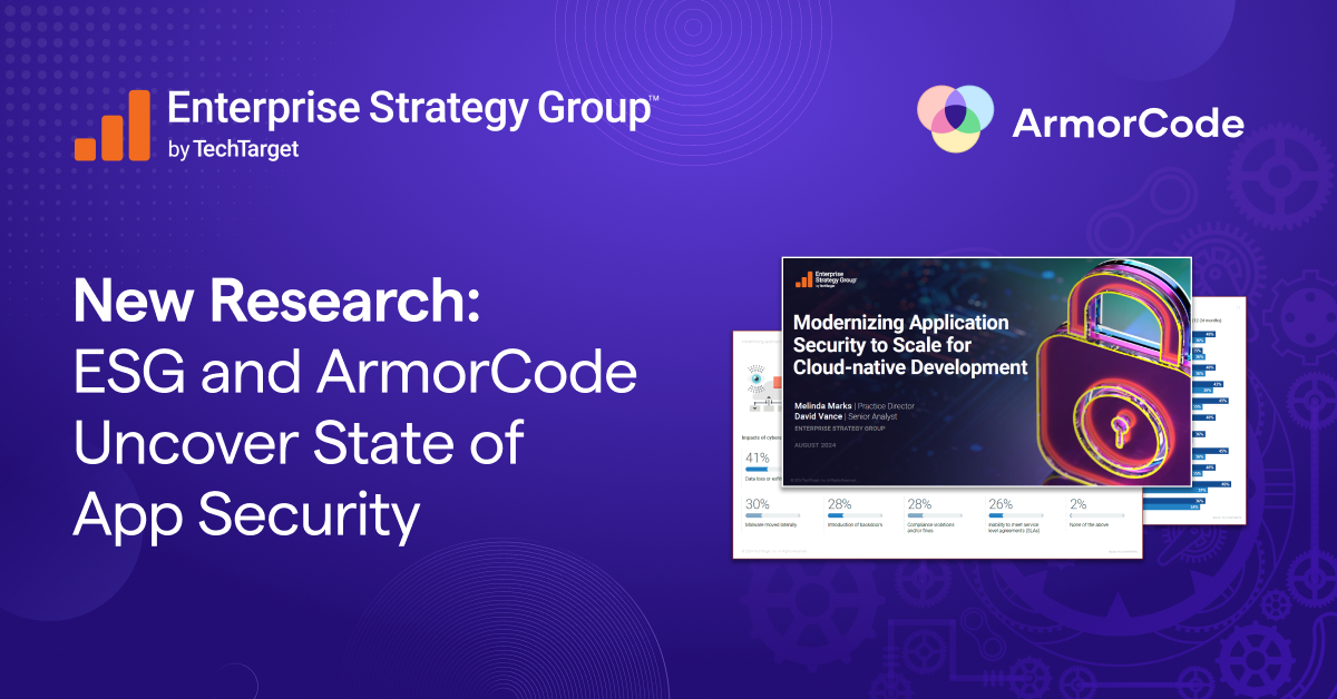 New Research: ESG and ArmorCode Uncover State of App Security; GenAI Adds Complexities Creating ...